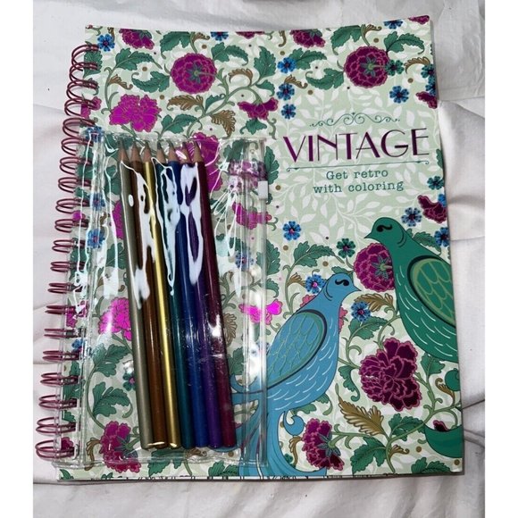 Parragon Books Ltd | Art | Vintage Get Retro With Coloring With Color ...